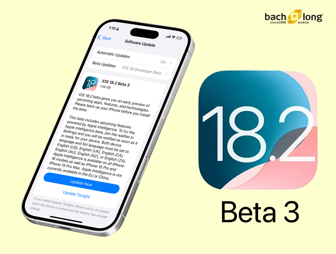 Apple Phát Hành Bản Beta 3 Của iOS 18.2, iPadOS 18.2 Và macOS Sequoia 15.2