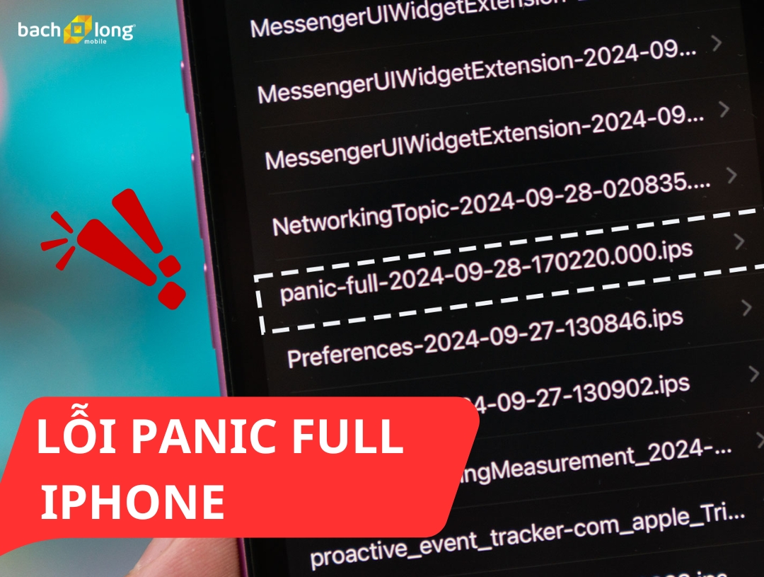 Lỗi Panic Full iPhone là gì? Cách sửa hiệu quả