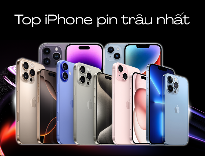 Top iPhone pin trâu nhất đáng mua